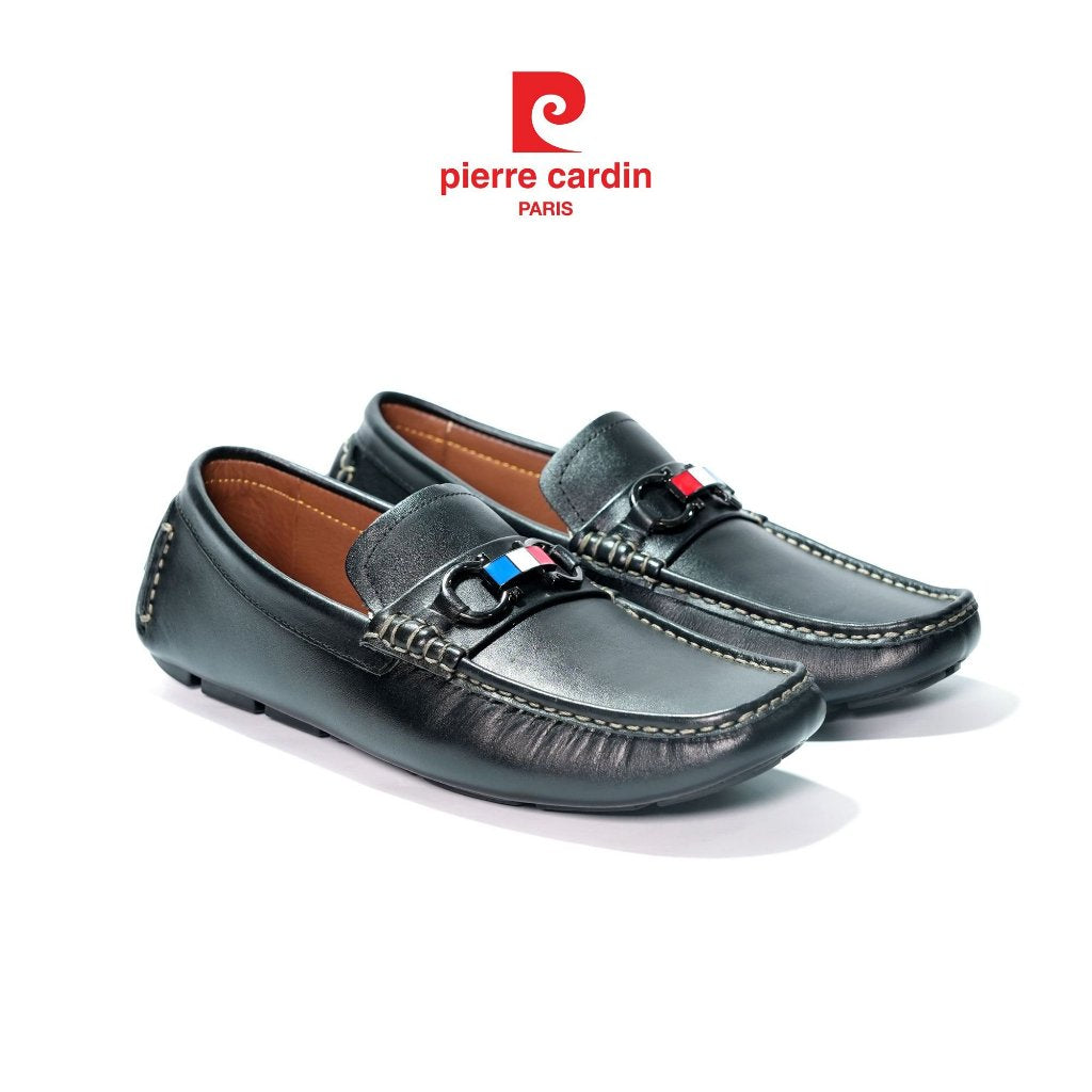 รองเท้าลองเท้า Pierre Cardin หนังวัวแท้ พื้นยางกันลื่น ตัวล็อคโ
